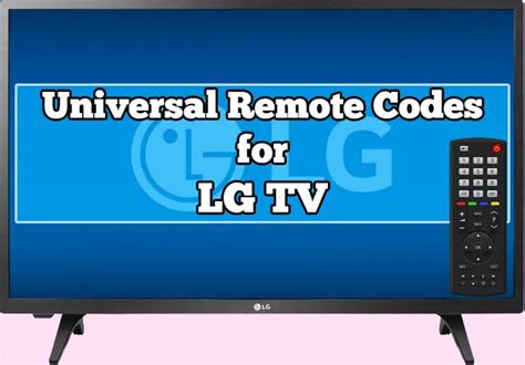 List of Universal Remote Codes For LG TV [2025]