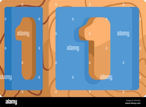 block wooden toy number Stock Vector Image & Art - Alamy
