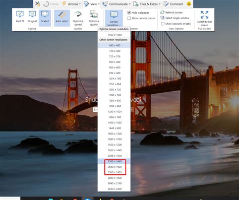 Image result for TeamViewer Screen Resolution