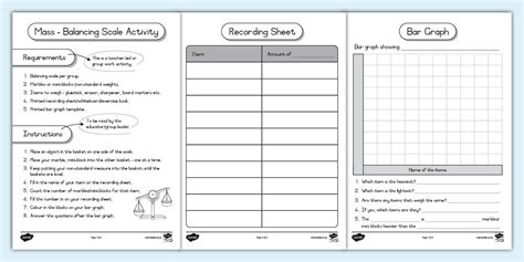 Image result for Worksheet of Balance the Scale for Class 2