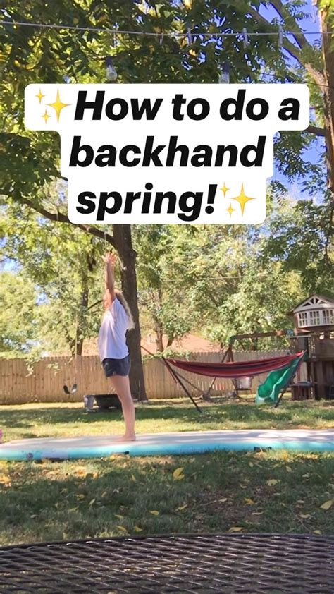 Image result for Back Hand Spring Learning