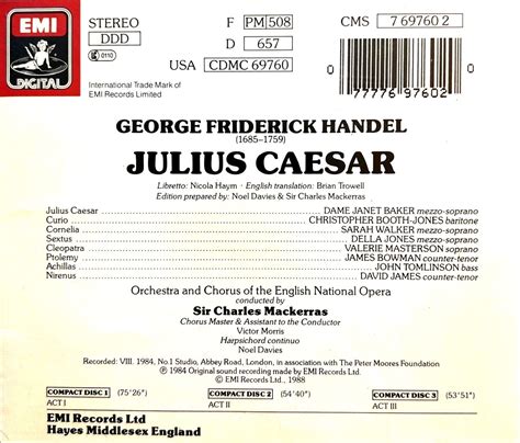 Image result for Handel Caesar