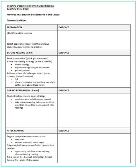 Image result for Observation Lesson Plan Template