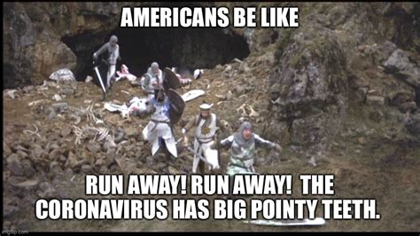 Image result for Monty Python Run Away Meme