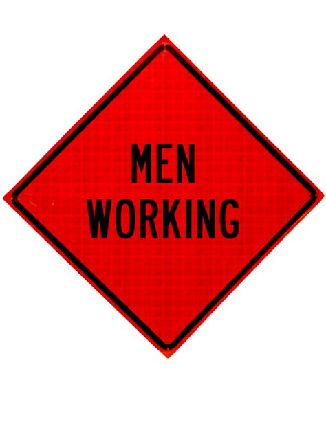 Image result for Men Working Sign Paper