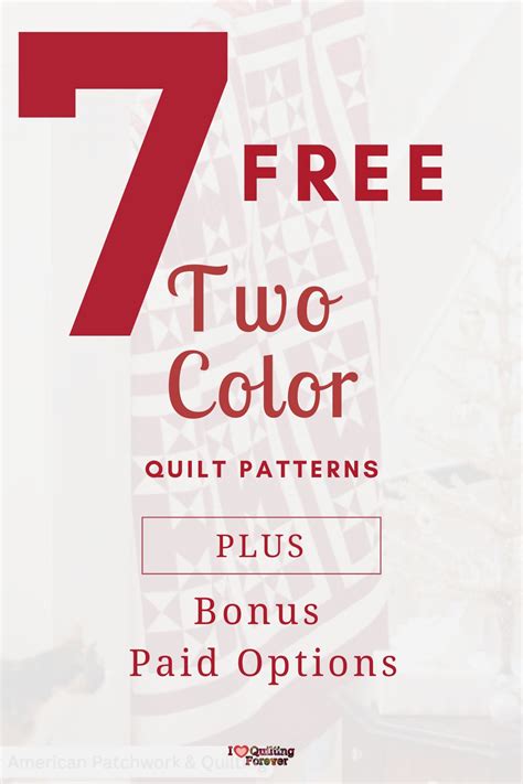 Image result for Simple Two-Color Quilt Patterns