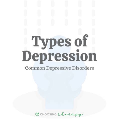 Image result for Depression Types Chart