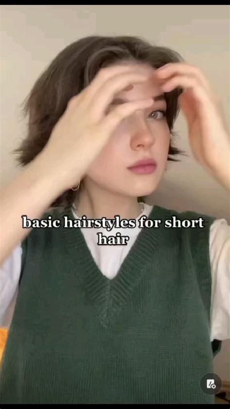 Basic Hairstyles for Short Hair 🌟 | Hair tutorial, Hairstyles for thin ...