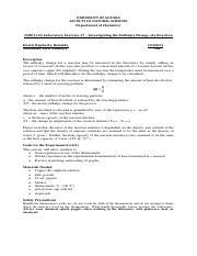 Image result for Enthalpy Change Lab