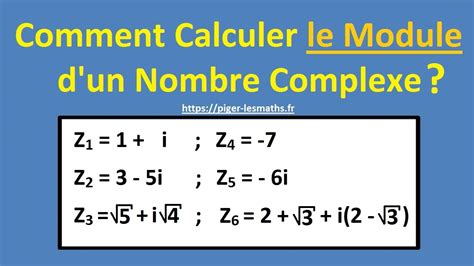 Image result for Nombre Complexe Module