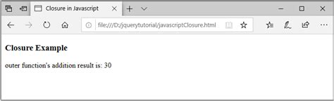 Image result for Closure Function in JavaScript in Tamil