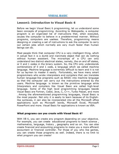 Image result for Intro to Computer Science with Visual Basic