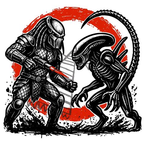 Image result for Alien vs Predator SVG