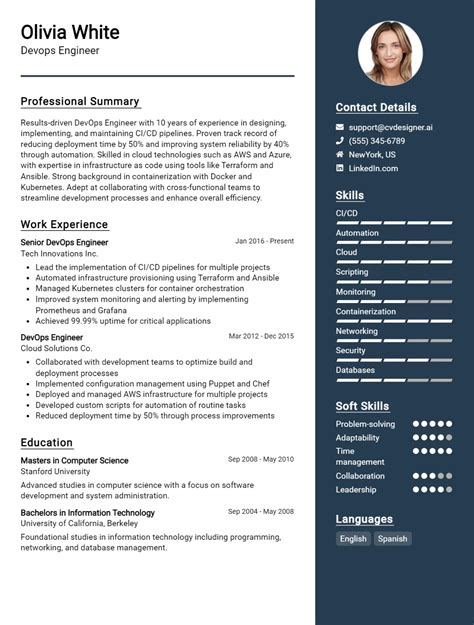 Image result for DevOps Engineer CV Example