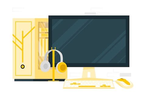 Image result for Vector Modern Desktop Computer