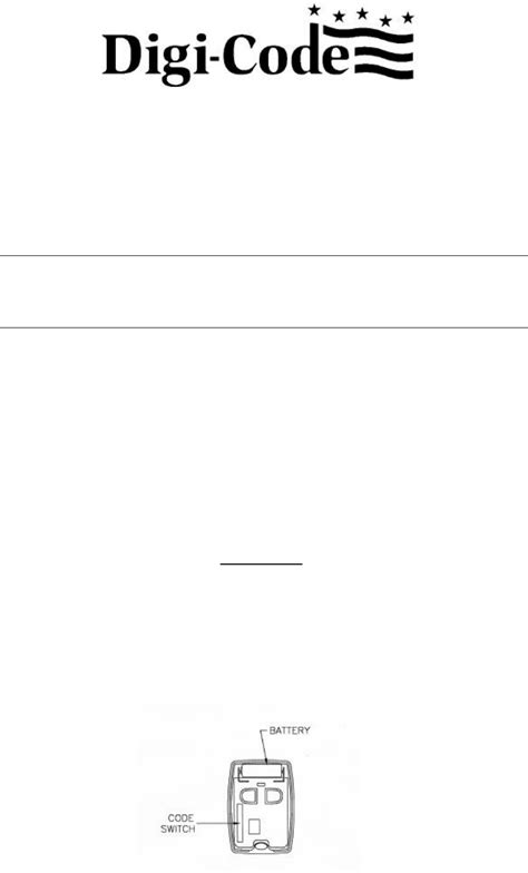 Image result for Digi-Code Code Change Instructions