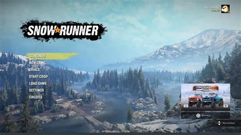 Image result for Snow Runner Contests Menu
