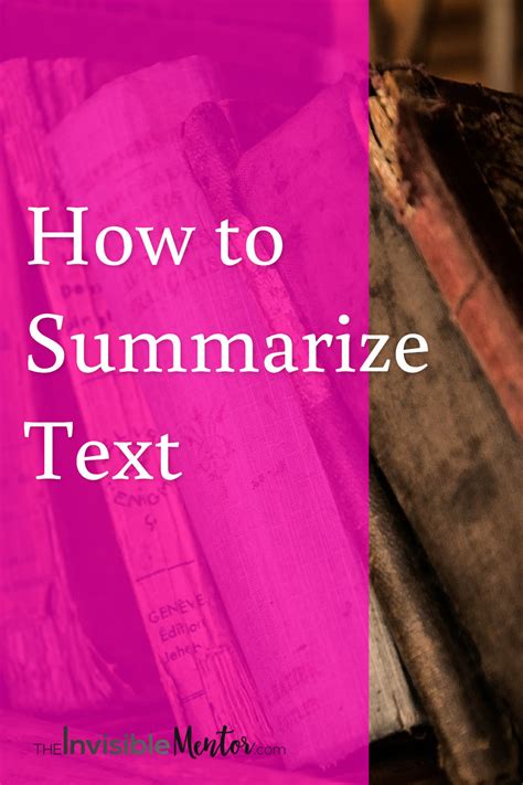 Image result for Summarizing a Text