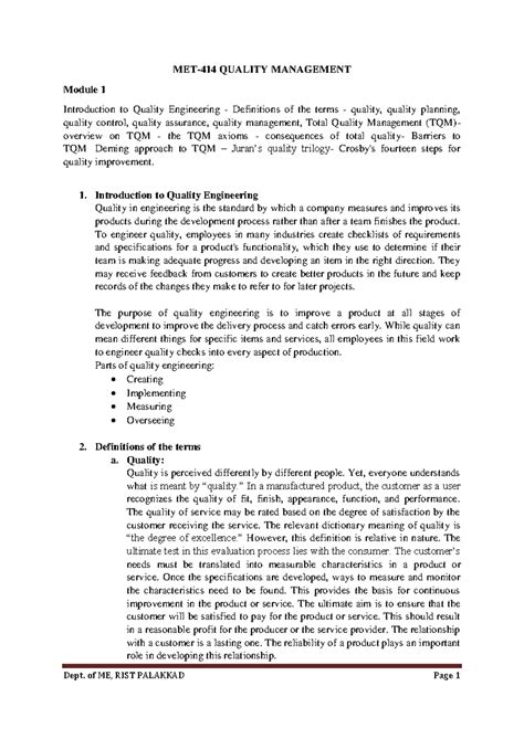 Image result for Quality Management Module