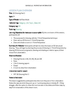 Image result for 3D Drawing Lesson