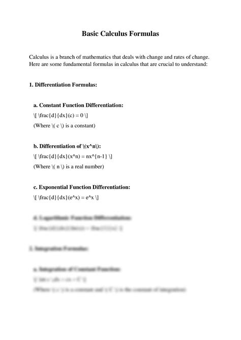 Image result for Basic Calculus Equations