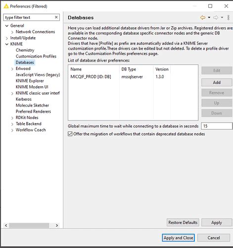 Image result for KNIME SQL Server Connection
