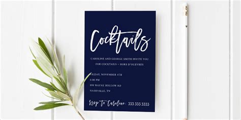 20+ Cocktail Party Invitation Examples to Download