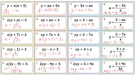 Image result for Rearranging Formula Tutorial