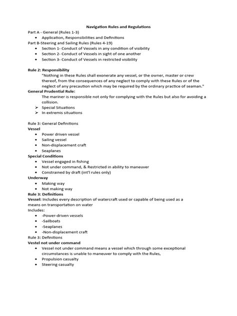 Image result for Navigation Rules Questions