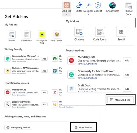 Image result for Add-Ins Menu