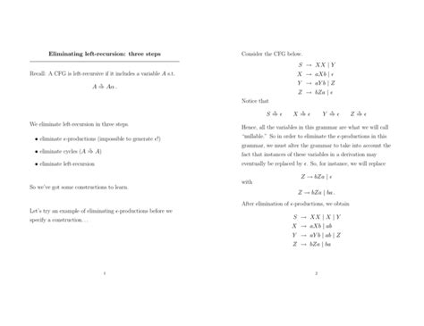 Image result for Eliminating Left Recursion