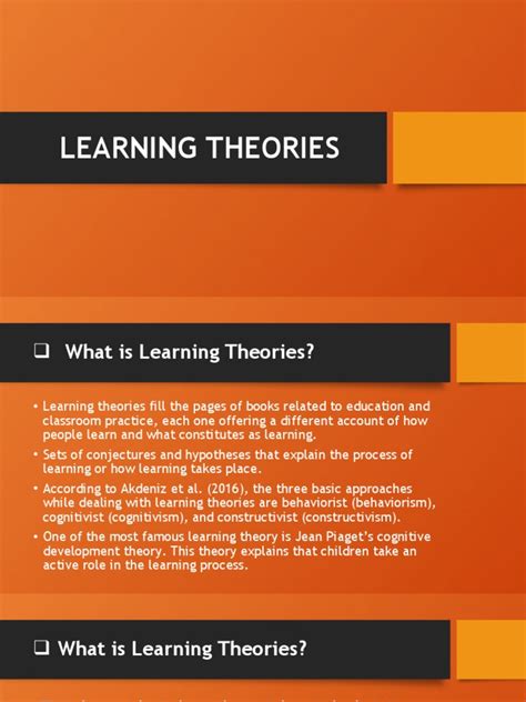 Image result for Learning Theory Examples