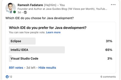 Image result for Java IDE Popularity
