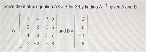 Image result for Matrix Equation Example