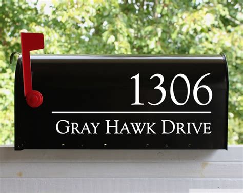 Image result for Vinyl Mailbox Numbers