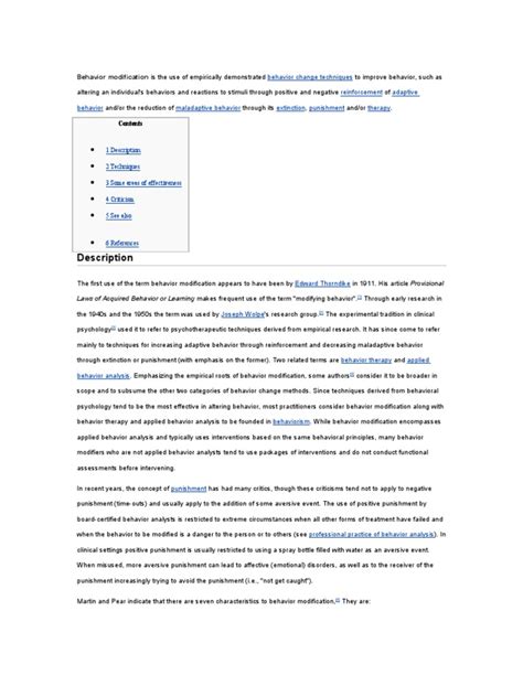 Image result for Behaviour Modifications