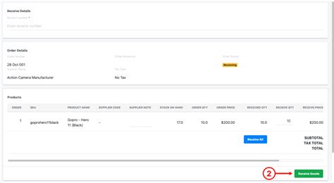 Image result for Receiving Purchase Order