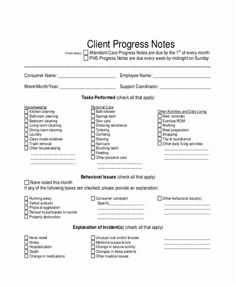 Image result for Client Notes Template Example