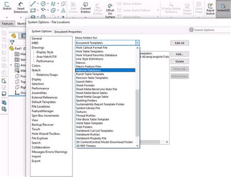 Image result for How to Add Material in SolidWorks