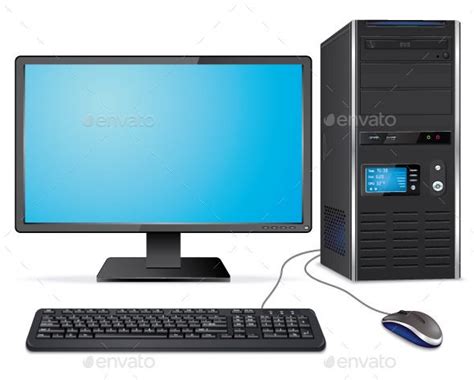 Image result for Vector Modern Desktop Computer