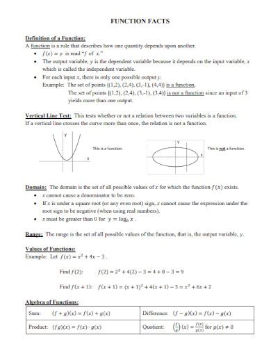 Function - 99+ Examples, Format, How to Identify, PDF