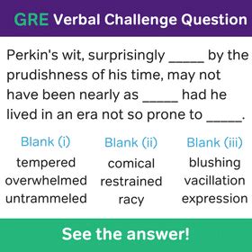 Image result for GRE Verbal Question Example