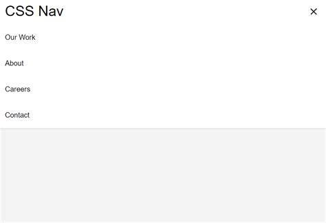 Image result for Burger Menu HTML