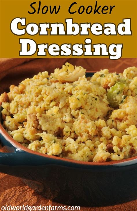Image result for Slow Cooker Cornbread Dressing