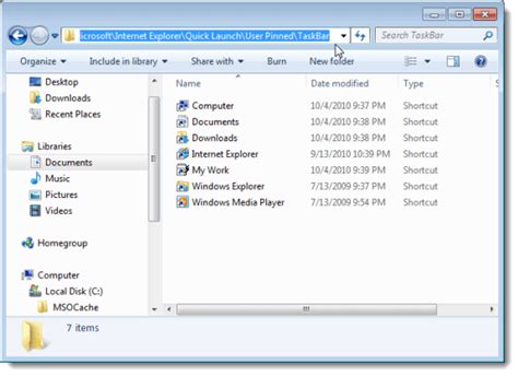 Image result for Windows 7 Empty Taskbar