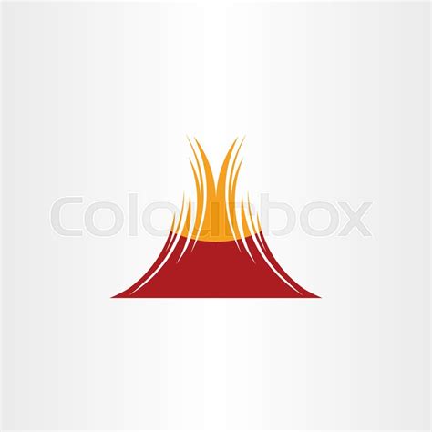 Volcano vector symbol icon design ... | Stock vector | Colourbox
