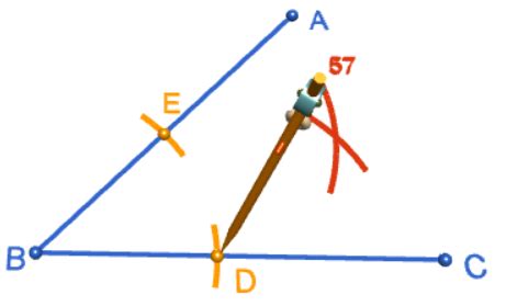 Image result for Bisect Angle with Compass