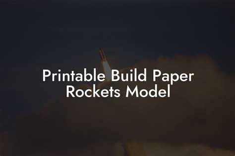 Image result for Science Behind Paper Rockets