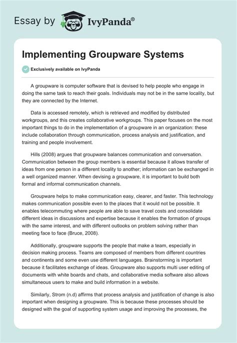 Image result for Groupware System Example