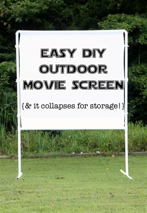 How To Build Outdoor Projector Screen Frame - Outdoor Lighting Ideas